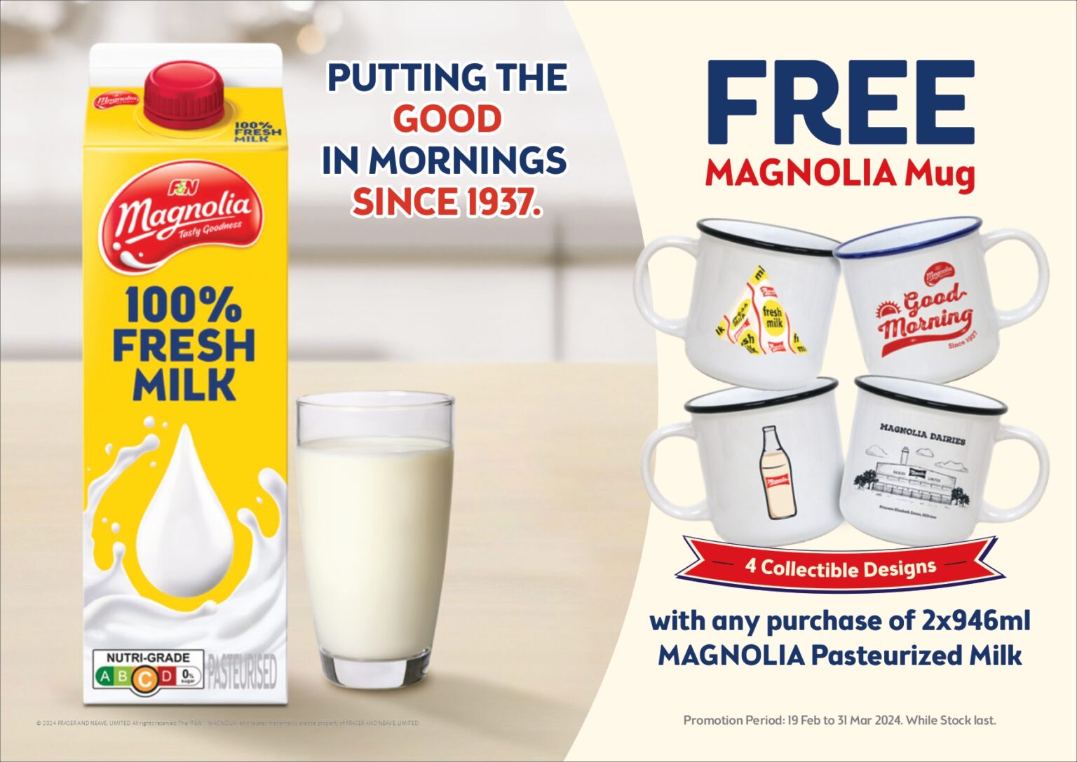 Redeem a Magnolia Mug with Purchase of Magnolia Milk and Yoghurt ...